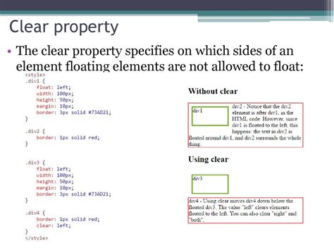 Css Properties The Position Property Online Presentation