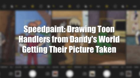 Drawing Toon Handlers From Dandys World Getting Their Picture Taken