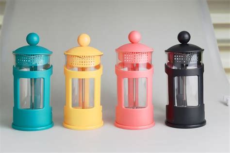 350ml Colored French Press Coffee Maker Mouth Blown Borosilciate Glass Tea Maker Buy Colored