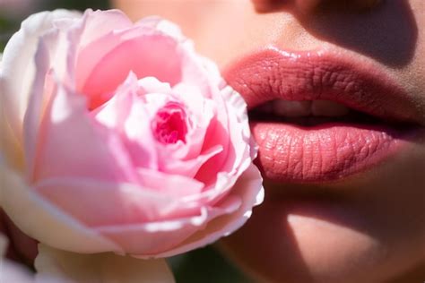 Premium Photo Sensual Womens Lip Lips With Lipstick Closeup Beautiful