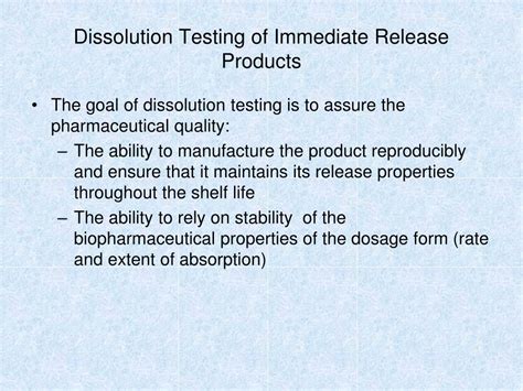 PPT Dissolution Testing PowerPoint Presentation Free Download ID