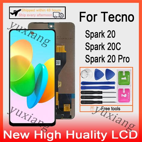 Original Tecno Spark 20 Spark 20c Spark 20 Pro Lcd Display Touch Screen Assembly Replacement