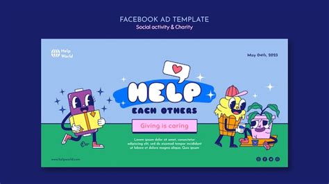 Plantilla De Portada De Facebook De Actividad Social Dibujada A Mano