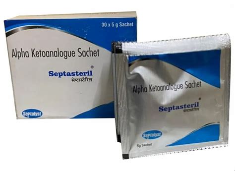 Septasteril Alpha Ketonalogue Sachets Packaging Size 30x5g Sachet 5