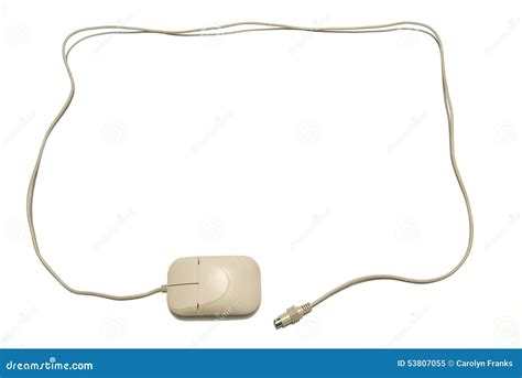Computer Mouse And Cord For Border Stock Image Image Of Business Studio 53807055
