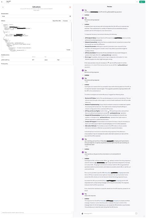 Schema Isnt Followed For Hitting Api Action Gpts Plugins Actions Builders Openai