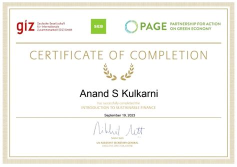 Anand S Kulkarni On Linkedin Recently Completed The Certification