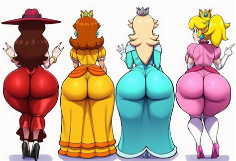 Rule 34 Ai Generated Ass Chart Bubble Butt Mario Series Nintendo Pauline Princess Daisy