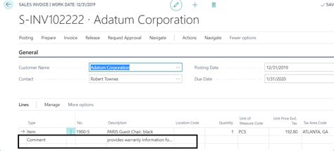 Using Item Extended Text In Dynamics 365 Business Central