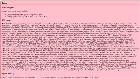 mysql why when i import an sql database via phpmyadmin the import