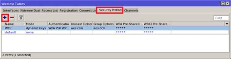 Konfigurasi WEP Encryption Dan WPA Encryption Pada MikroTik
