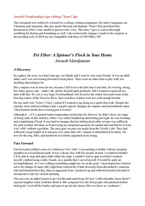 Proofreading And Copy Editing — The Sergeant Majorette