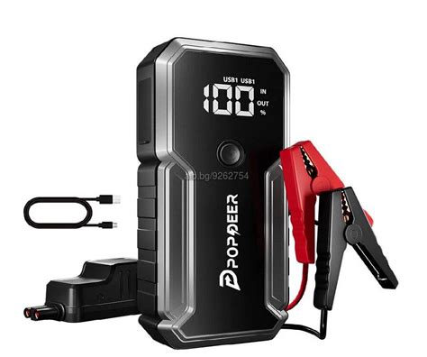 Джъмп стартер 20000mah 2500a аварийно бустер акумулатор стартерно Аксесоари Резервни