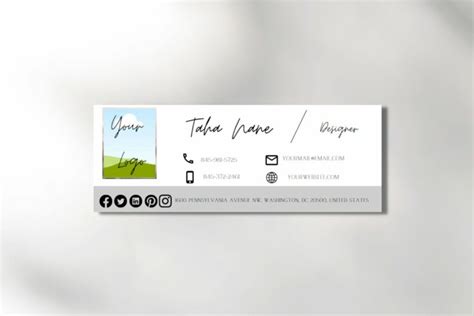 Email Signature Canva Template Masterbundles