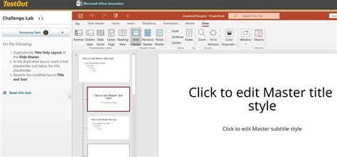Solved Duplicate The Title Only Layout Of The Slide Master