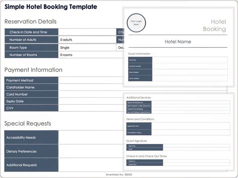 A Simple Small Hotel Plan Template Is Available To Download For Free