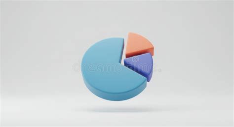 Colorful Pie Chart Illustrating Data Segments And Statistical Analysis On Gray Stock