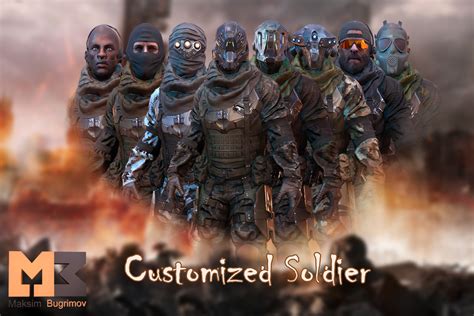 Pbr Customized Soldier 3d Humanoids Unity Asset Store