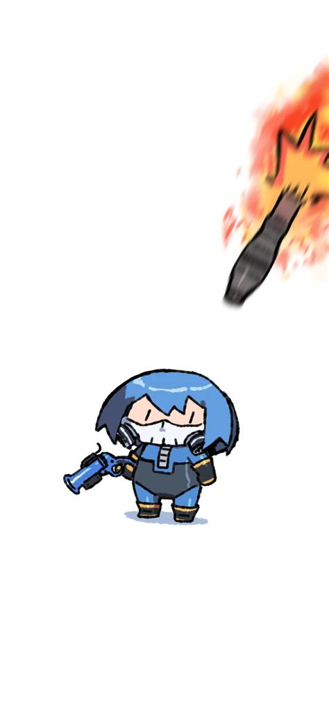 Wersman Blu Pyro Tf2 Pyro Tf2 Team Fortress 2 Black Footwear Commission Highres 1girl