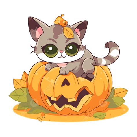 Cat In Pumpkin Clipart Cute Little Cat Tiffany Dilworth Halloween Cute