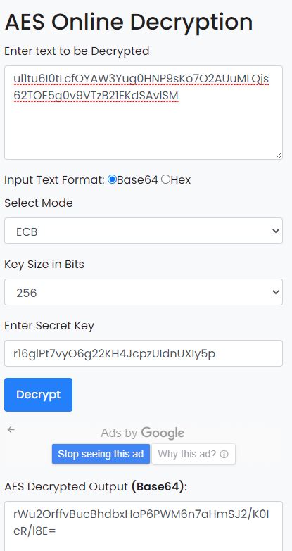 Aes Decryption Is Not Working As Expected Netsuite Professionals Online Community