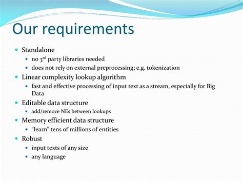 Ppt Character Gazetteer For Named Entity Recognition With Linear Matching Complexity