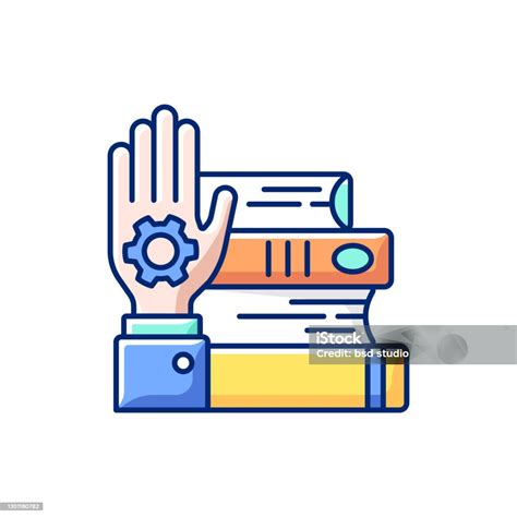 Handson Learning Rgb Color Icon Stock Illustration Download Image Now