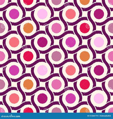 Seamless Abstract Geometric Mesh Pattern Stock Vector Illustration Of Pattern Round 51260779