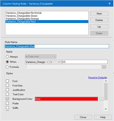 Solved Conditional Formatting Alteryx Community