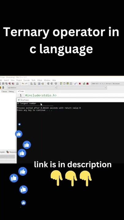 Ternary Operator In C Shorts Viralshorts Viral Clanguage Trendingshorts Ternaryoperator