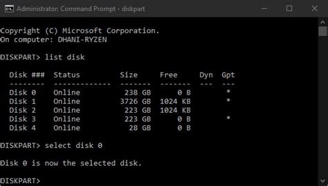 Select Disk Manjaro Dot Site