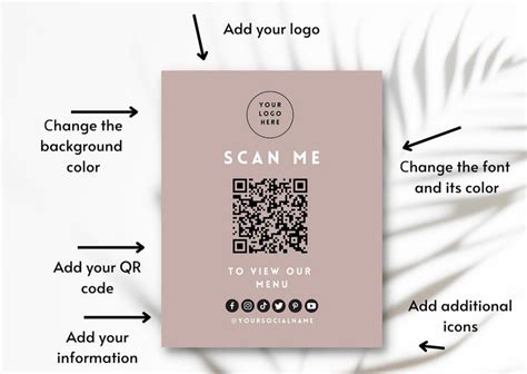 Scan To View Our Menu Sign Menu Qr Code Sign Modern Menu Qr Code