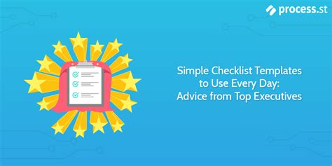 Simple Checklist Templates To Use Every Day Advice From Top Executives