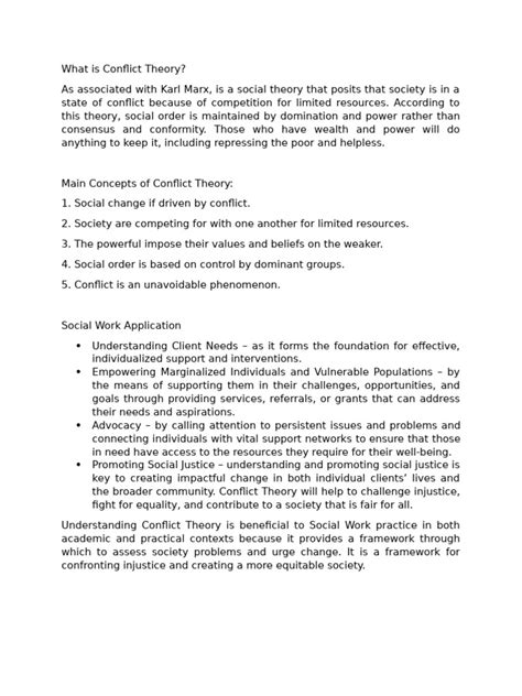 Conflict Theory Pdf