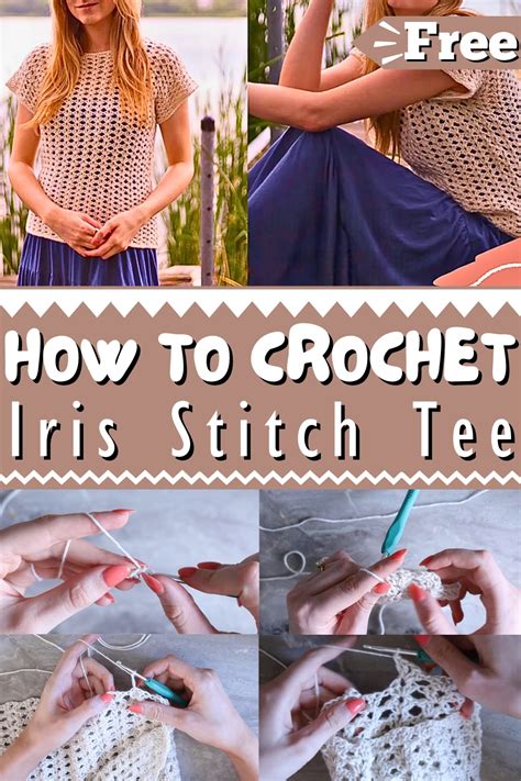 Stylish Crochet Iris Stitch Tee Pattern For Spring Outgoings Yarns Patterns