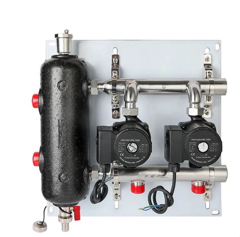 스테인리스 스틸 가열 탱크 혼합 탱크 바닥 난방 디커플링 탱크 하이드론 압력 분배기 가열 액세서리 2 4 웨이바닥 난방 시스템 And 부품 Aliexpress