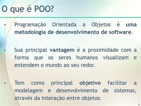 Ppt Programação Orientada A Objetos Powerpoint Presentation Free