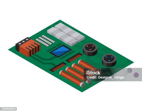 전자 부품이 있는 등등 측정 회로 기판 컴퓨터 칩 기술 프로세서 회로 및 컴퓨터 마더 보드 정보 시스템 기술 장비 장치 개념