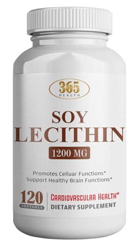 Soy Lecithin 1200mg 120 Softgels Natural Combination Of Essential Fatty Acids To Support