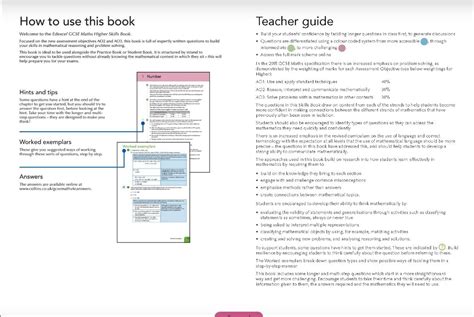 Collins Gcse Maths Edexcel Higher Reasoning And Problem Solving Skills Book Eduwiz