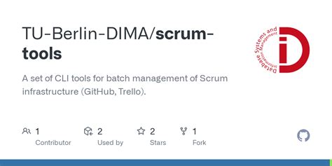 GitHub TU Berlin DIMA Scrum Tools A Set Of CLI Tools For Batch Management Of Scrum