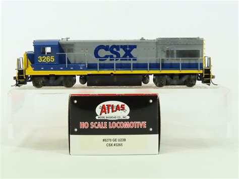 Ho Scale Atlas 8270 Csx Transportation Ge U23b Diesel 3265 Custom W Model Train Market