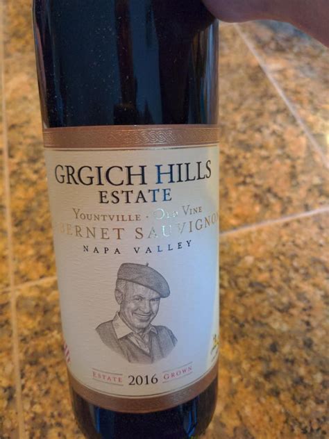 2016 Grgich Hills Cabernet Sauvignon Old Vine Usa California Napa