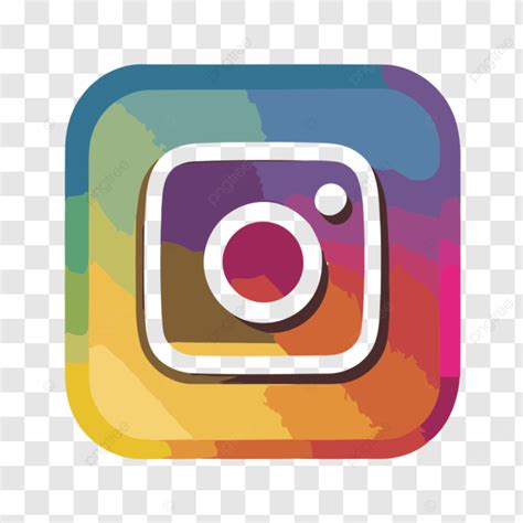 멀티가 있는 인스타그램 로고 벡터 컬러 배경 흰색 배경에 플랫한 인스타그램의 단순한 다채로운 아이콘 그림자 없음 Png 일러스트 및 벡터 에 대한 무료 다운로드