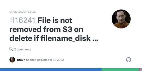 File Is Not Removed From S3 On Delete If Filenamedisk ~ Id · Issue