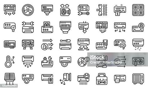 ไอคอนซ่อมเครื่องปรับอากาศสไตล์เค้าร่าง ภาพประกอบสต็อก ดาวน์โหลดรูปภาพตอนนี้ การซ่อมแซม