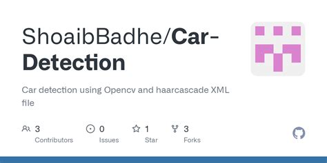 Github Shoaibbadhe Car Detection Car Detection Using Opencv And