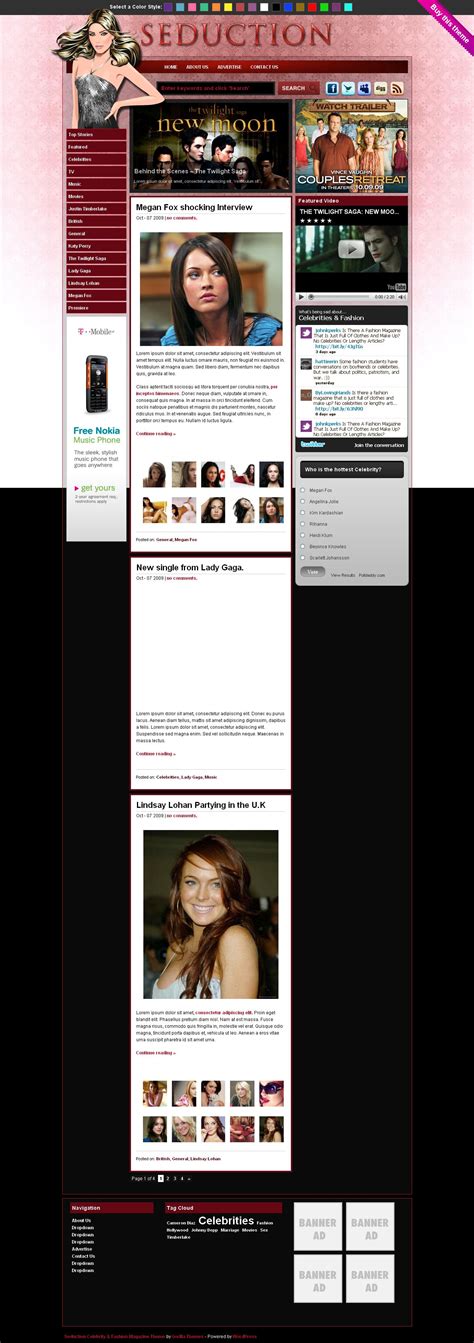 Seduction Magazine Premium Wordpress Theme By Gorilla Themes