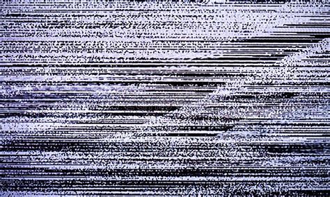 Glitch Art Scan Line As Old Tv Monitor Effect Stock Illustration