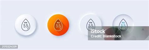 Ph 중립선 아이콘입니다 임상적으로 테스트된 징후 물방울 선 아이콘 벡터 0명에 대한 스톡 벡터 아트 및 기타 이미지 0명 3차원 형태 고급 Istock